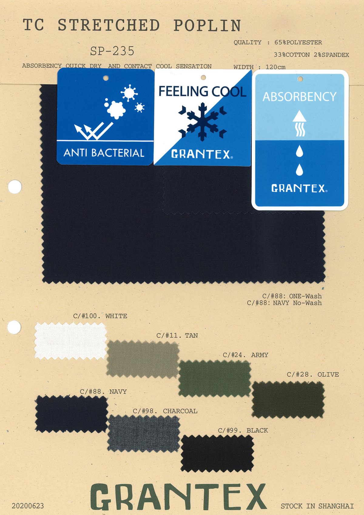 OA-108 OLD ALPINE CLOTH DWR PFC FREE｜商品一覧｜GRANTEX - ファブリックブランド、生地ストック